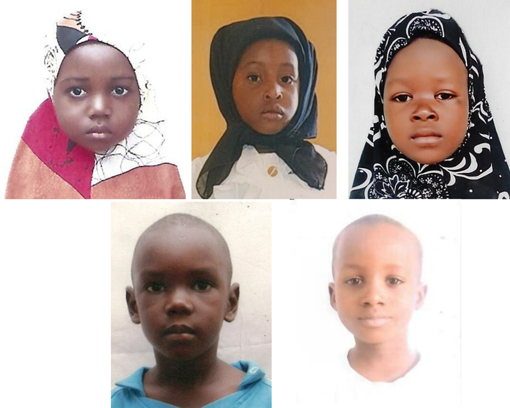 Sponsorship of 5 orphans from African countries - International Charity ...